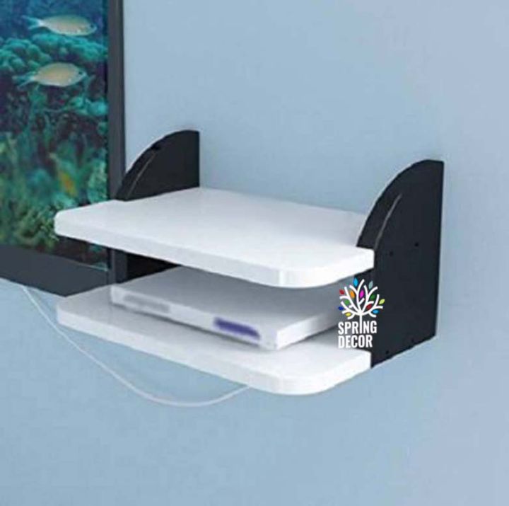 Router Stand Double layer Wall Mounted Router Shelf projector mount ...