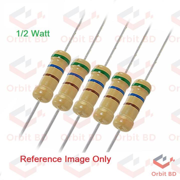 50Pcs Resistor 1/2W 68K Ohm Carbon Film Resistor 68K Ohm Half Watt ...