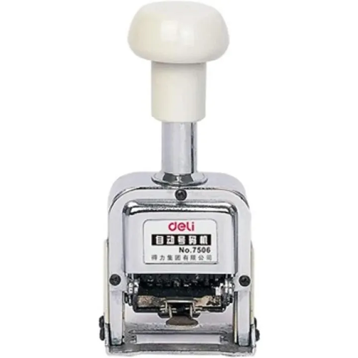 Deli 7506 Automatic Numbering Machine 6 Digits | Daraz.com.bd