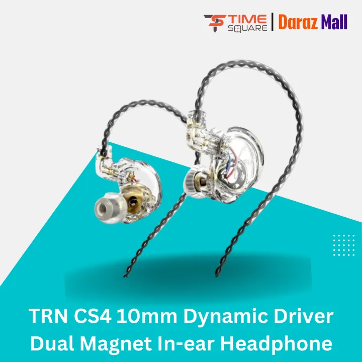 TRN CS4 10mm Dynamic Driver Dual Magnet type-C In-ear Headphone | Daraz ...