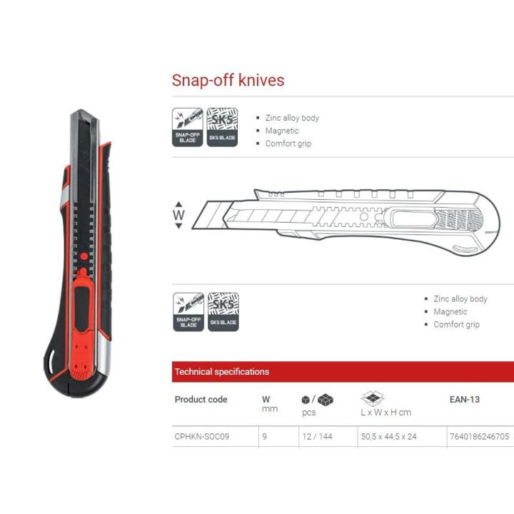 CROWN Anti Cutter Snap-off Cutter 9mm CPHKN-SOC09 - Kings Trading ...