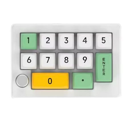 K808 MKESPN 13-Key RGB Mechanical Macro Keypad with Knob – Wired Multi ...