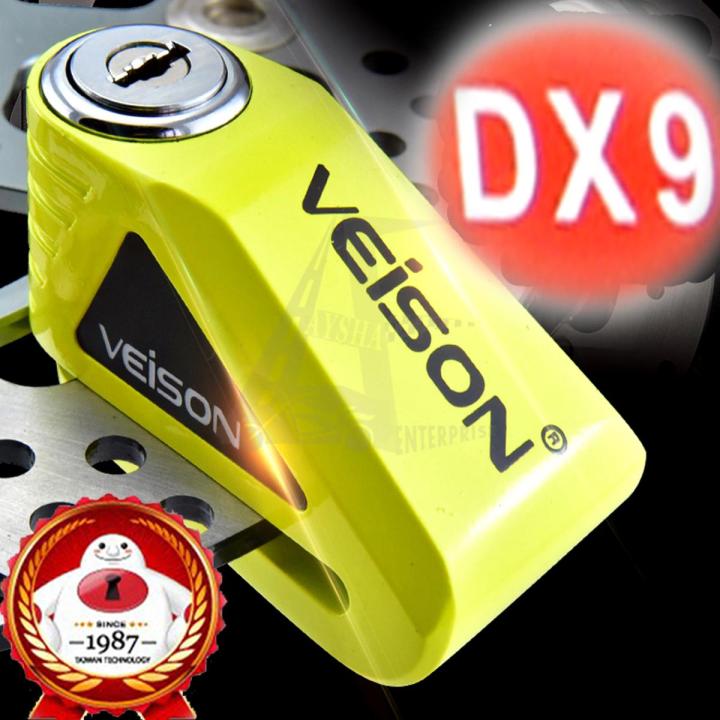 VEISON Motorcycle Disc Brake Lock Waterproof Lock Anti-theft-DX9 ...