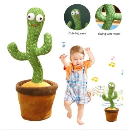 Talking & Dancing Cactus Mimicking Toy (USB CHARGING)-120 songs ...