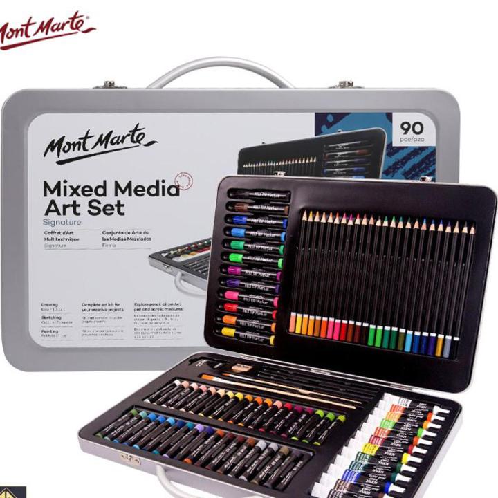 Mont marte Studio Essentials Mixed Media Art Set - 90 Piece | Daraz.com.bd
