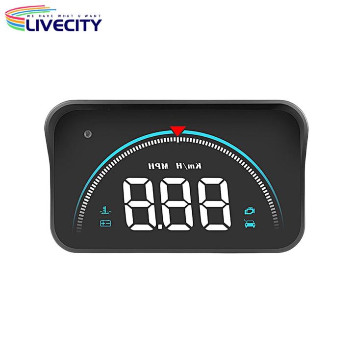 Digital Speedometer Brightness Adjustable Multifunction Car Mini ...
