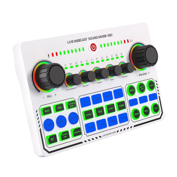 X50 Bluetooth RGB LED Live Sound Card With OTG Port Interface | Daraz ...