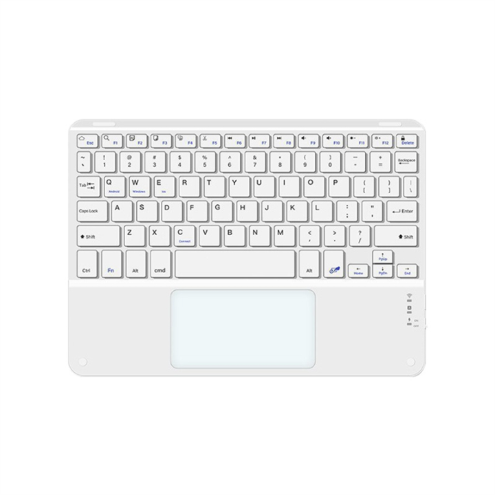 10inches Touchpad Bluetooth Keyboard Compatible with , IPadOS, and IOS ...