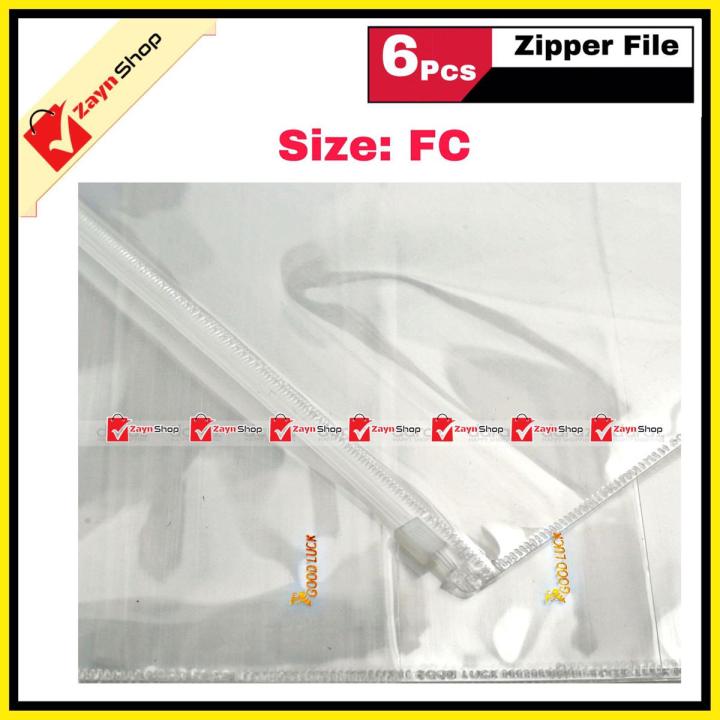Zipper file FC /A4 / size 6 pcs | Daraz.com.bd