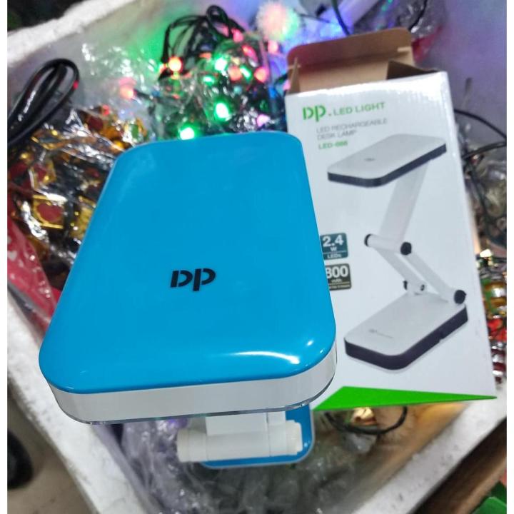 DP. LED RECHARGABLE DESK LIGHT LED 666, WALT- 2.4, 800 MAH 1 CHARGE 5 ...