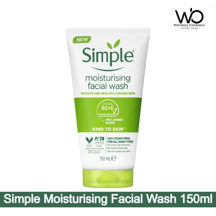 Simple Face Wash - Simple Kind to Skin Moisturising Facial Wash 150ml ...