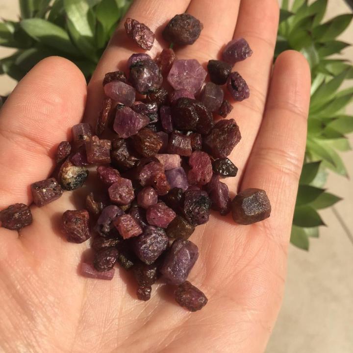 【happy one】100g rare natural red corundum raw reiki healing rough size ...