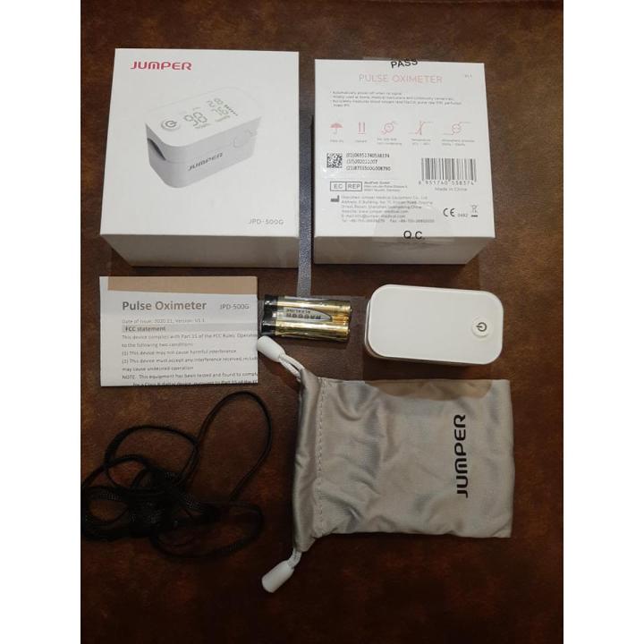 Jumper Fingertip Pulse Oximeter JPD 500-G (OLED VERSION) -White | Daraz ...