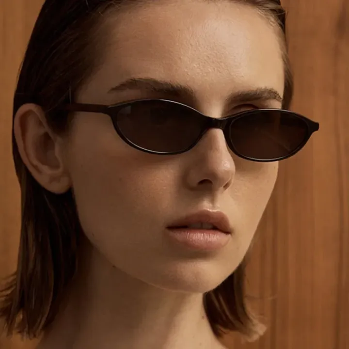 Vintage Cat Eye Sunglasses for Women - Y2K Style Narrow Frame Lens ...