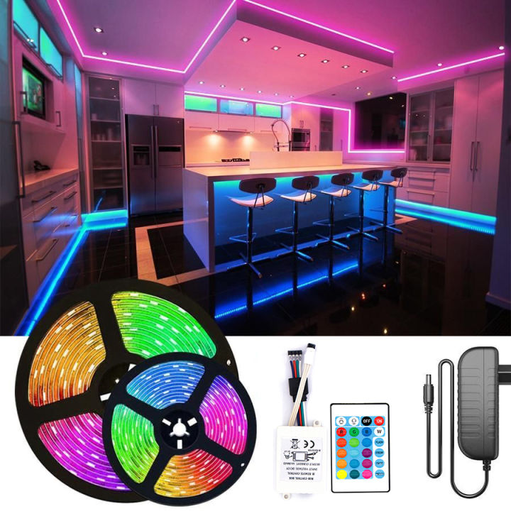 RGB 16 COLOR SMD 5050 RGB LED STRIP 1M 2M 3M 4M 5M Lighting for ceiling ...