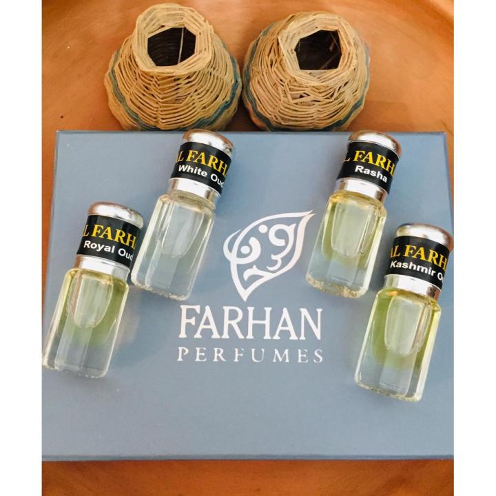 Al Farhan Ramadan Oud Package Kashmir Oud, White Oud, Royel Oud, Rashs ...