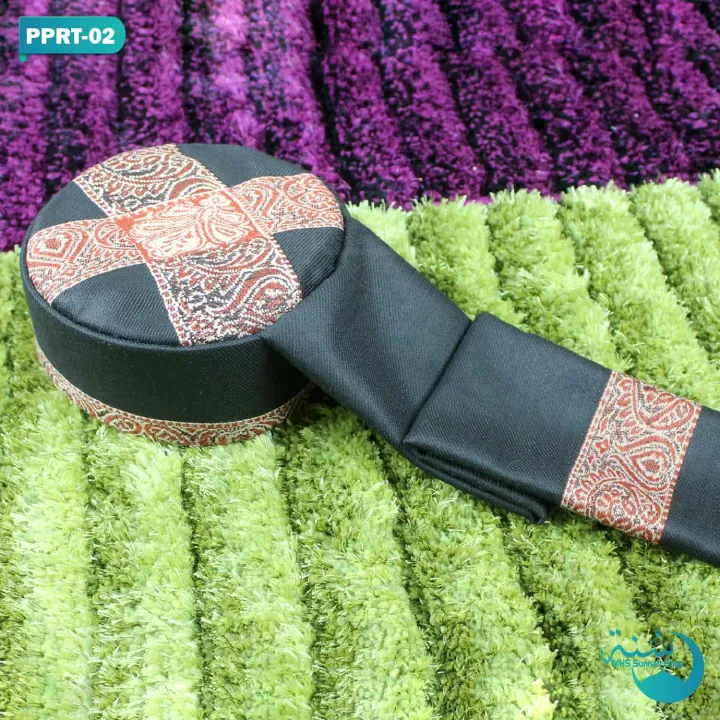 Black Color Islamic Items Kashmiri Rumal Fitting Pagri Tupi For Men ...