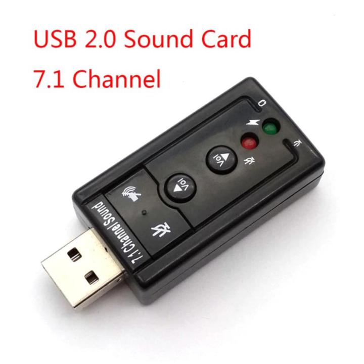 Sound Card Mini External USB to 3.5mm Mic Microphone Headphone Jack ...