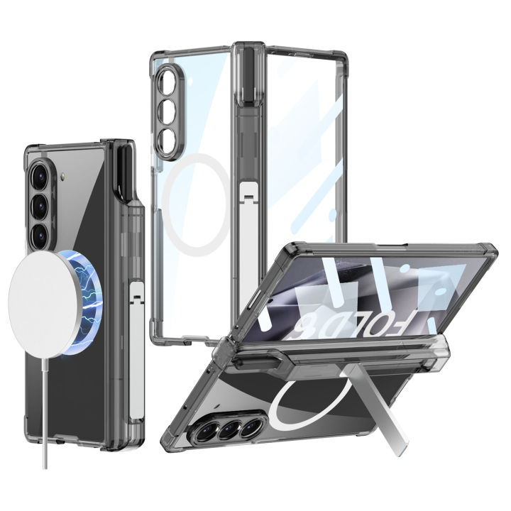 HODON Clear Magnetic for Magsafe Phone Case For Samsung Galaxy Z Fold 6 Z Fold 5 Cases ...