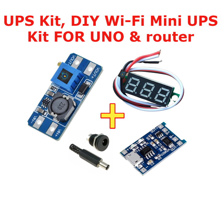 UPS Kit, DIY Wi-Fi Mini UPS Kit FOR UNO & router | Daraz.com.bd