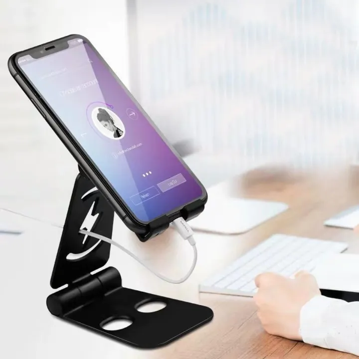 Foldable Desk Mobile Stand for Mobile Cell Phones - Phone Stand | Daraz ...