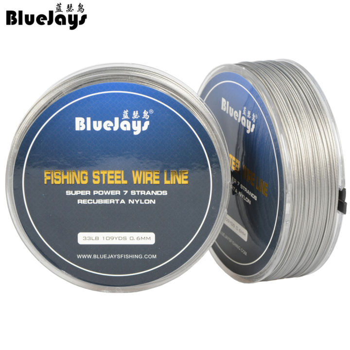 100M 1*7 Strands Stainless Steel Wire Fishing line Wire Trace with ...