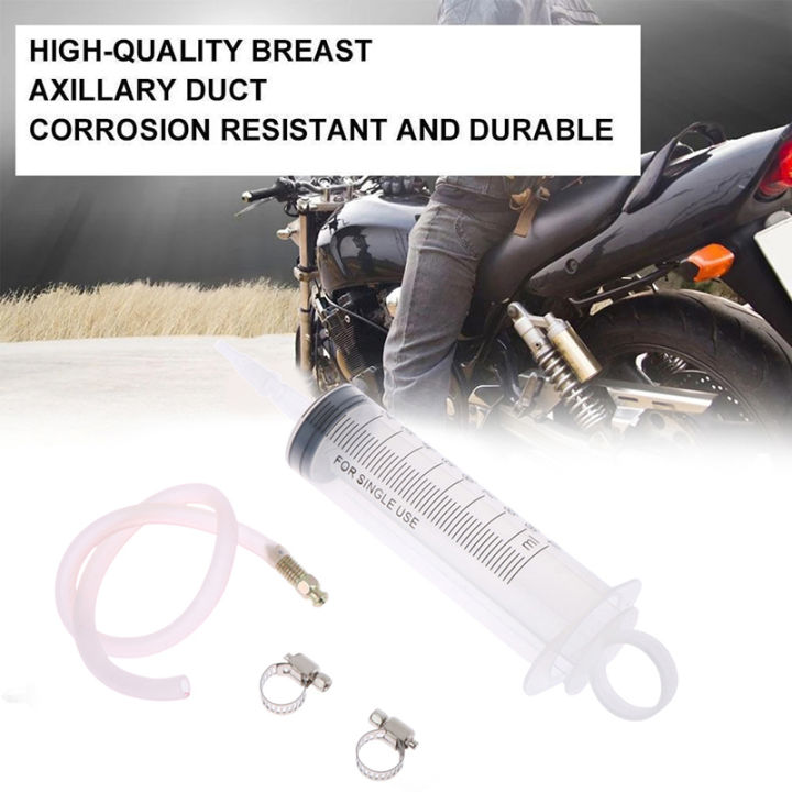Universal Motorcycle Bleed Kit Brake Caliper Gas Bleed Syringe Tool For ...
