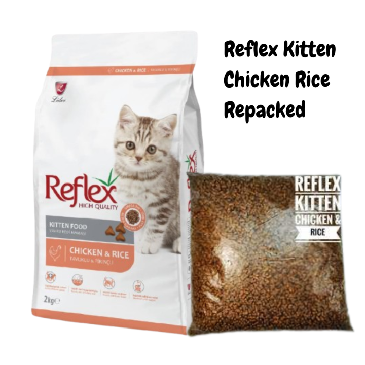 REFLEX High Quality Kitten Cat Food with Chicken & Rice Repacked ...