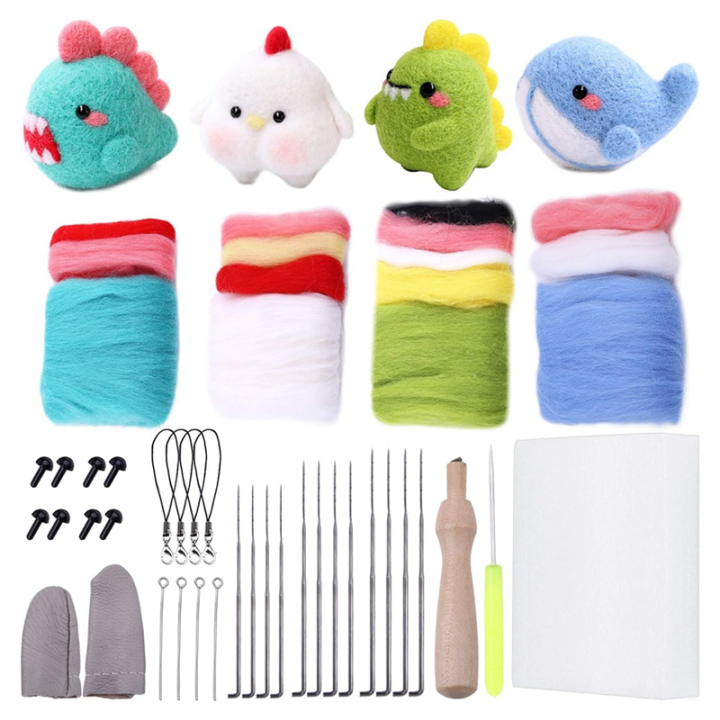 1 Set Needle Felting Kit Complete Needle Felting Tools Needle Felting ...