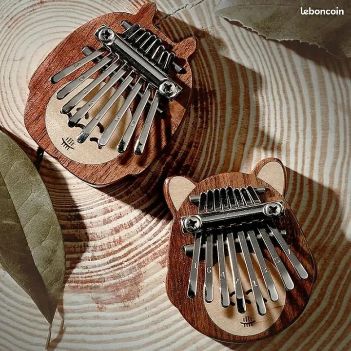 Mini Kalimba 8 Keys Thumb Great Sound Hluru Anime Finger Keyboard ...