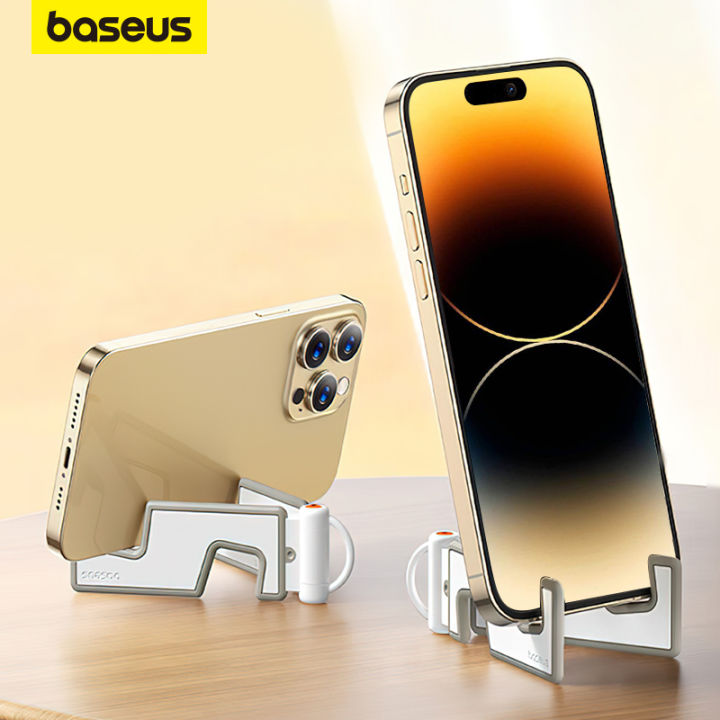Baseus Phone Stand Holder Portable Folding Light Thin Mount Stable ...