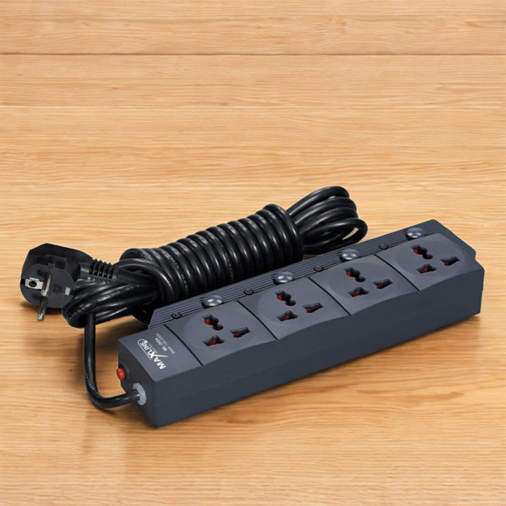 Multi Plug Extension 4 Socket With 5\2 Meter Cable 3 Pin Socket 15 Fit ...