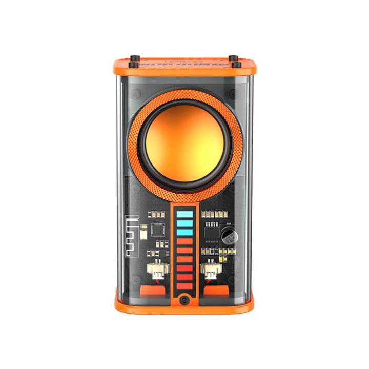 BYZ K07 Transparent Mecha Wireless Bluetooth Speaker Sound Light Rhythm ...