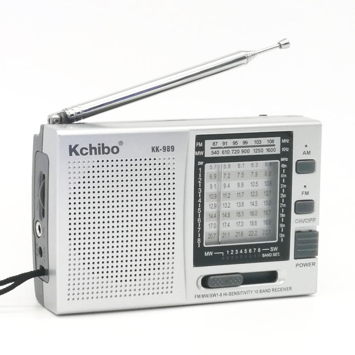 Kchibo KK-989 Portable analog Radio AM FM SW 10 band shortwave ...