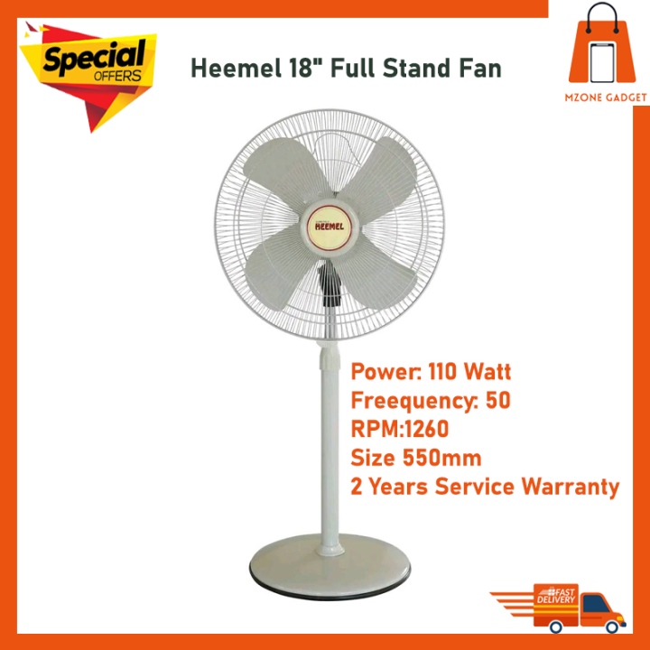 Heemel Stand Fan 18inch Fan for powerful cooling | Daraz.com.bd