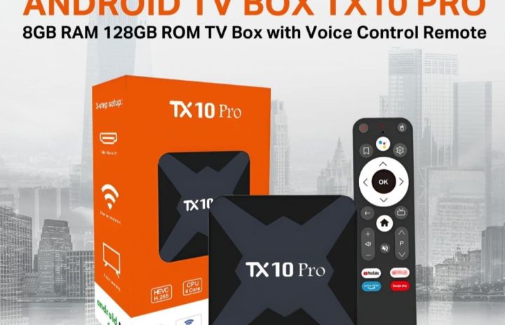 Tx10 pro with voice control system. 8/128 GB Android smart tv box for ...