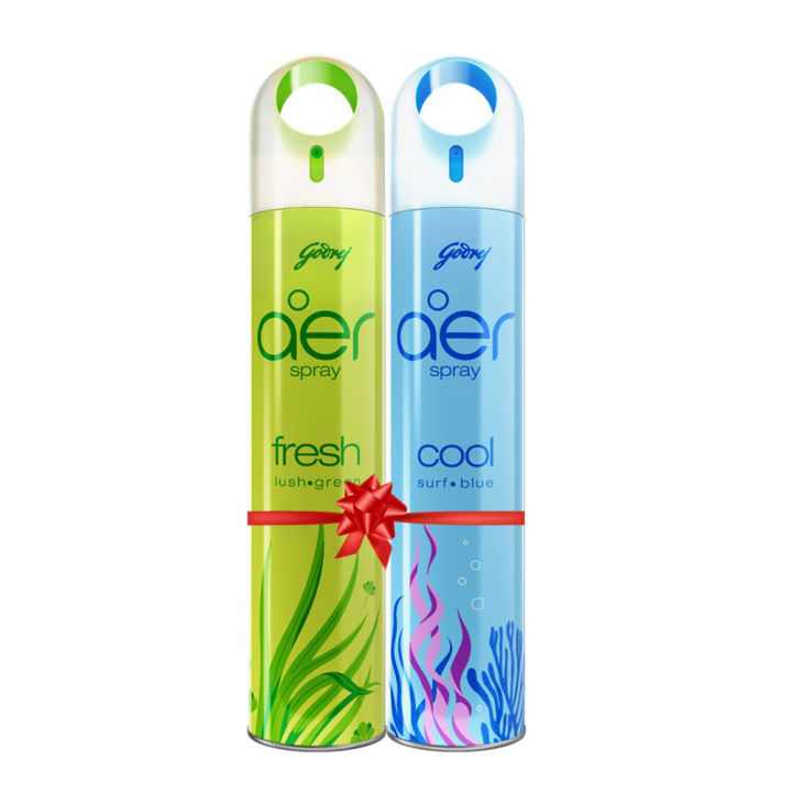 Aer Room (Air) Freshener Spray (Fresh Lush Green + Cool Surf Blue ...