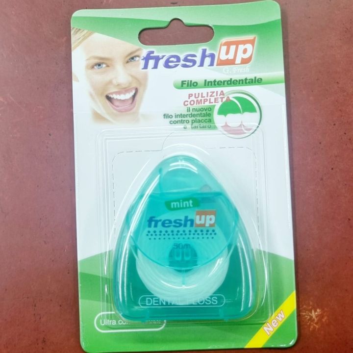 Fresh Up Oral Care Dental Floss Mint Flavour 50 meter (Factory Sealed ...