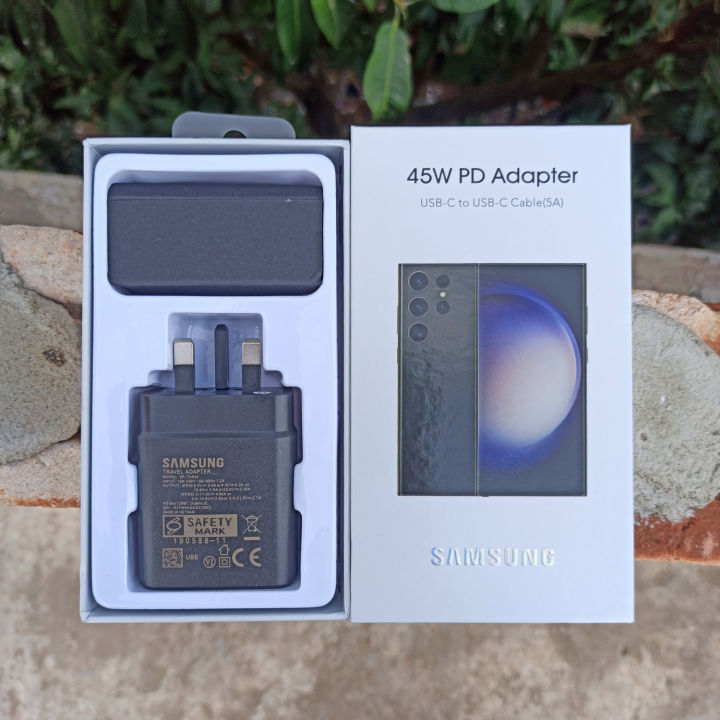 Samsung 45W PD Fast Charging Adapter with USB-C to USB-C Cable (5A) | Daraz.com.bd