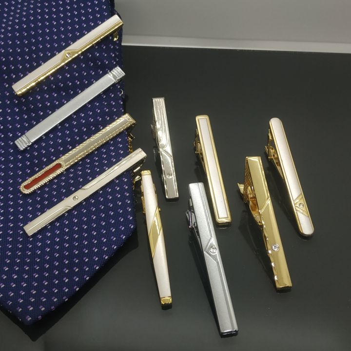 Tie Clips for Men, Classic Tie Clip Silver Or Gold. Necktie Tie Bar ...