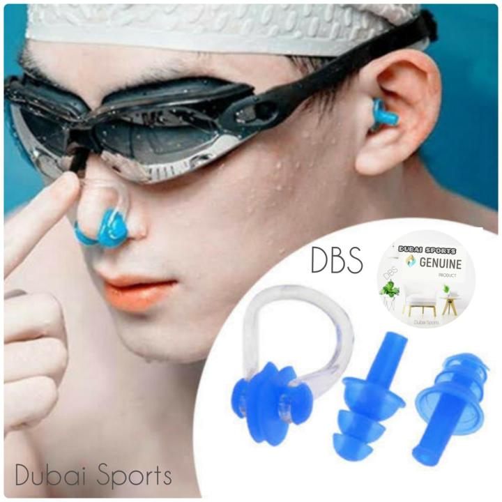 Nose Clip with Free Ear Plug - Pink & Blue | Daraz.com.bd