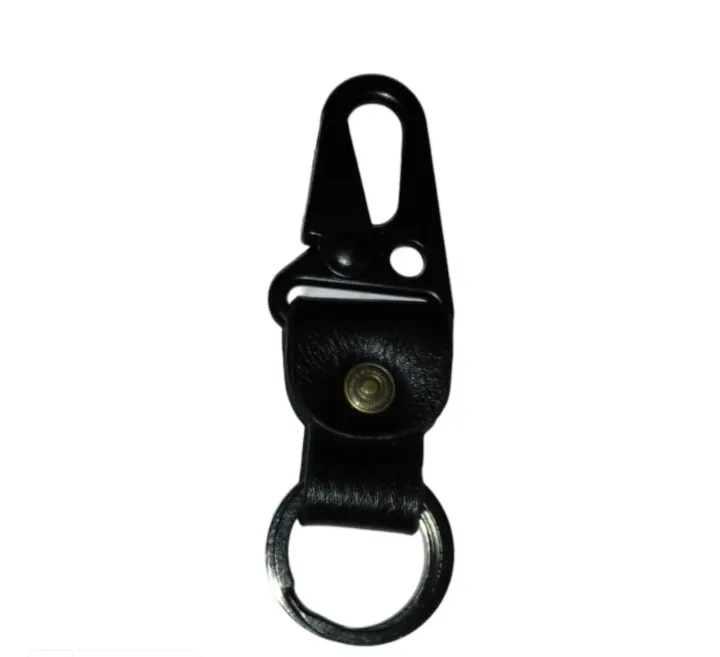 Mini Leather Key Ring With Lock System | Daraz.com.bd