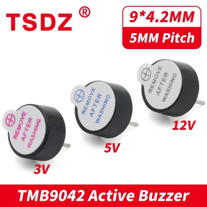 10PCS Ultra-thin 3V 5V 12V Active Buzzer Alarm DC 9MM*4.2MM 9x4.2MM 9042 MINI Active Piezo ...