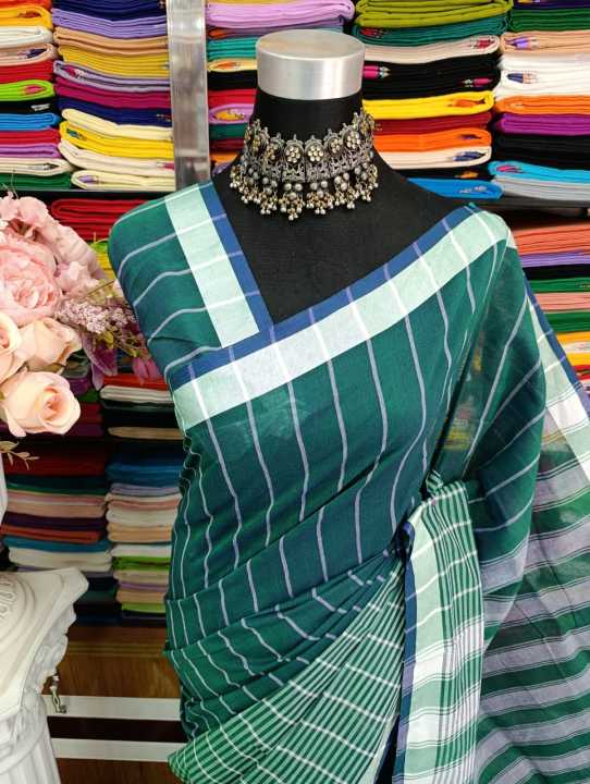 Grameen Check Saree | Daraz.com.bd