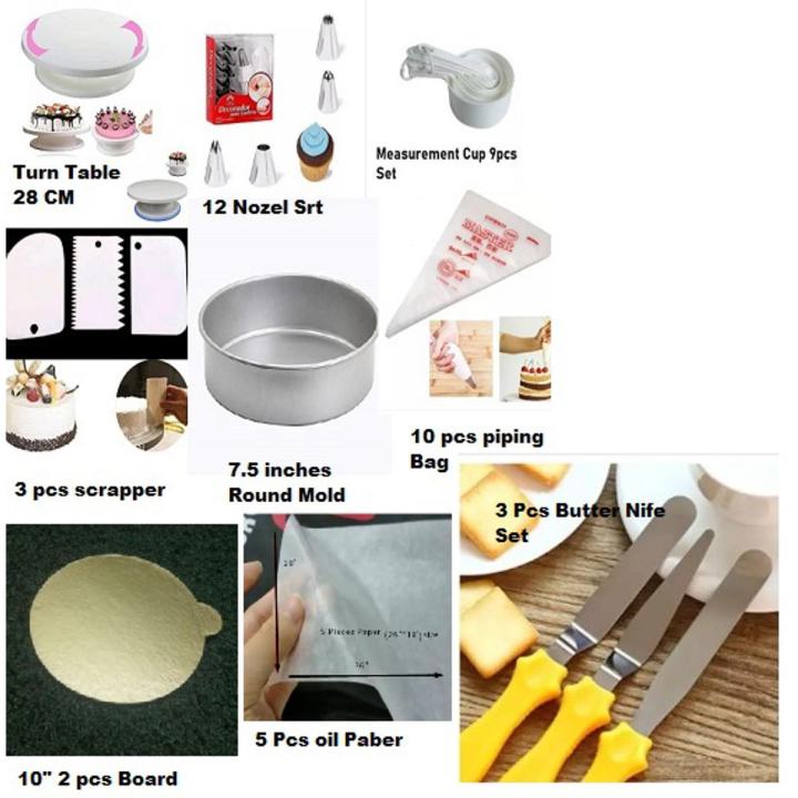 Super Combo 9 Product Turn Table,12 pcs Nozel, Measurement cup set,3 ...