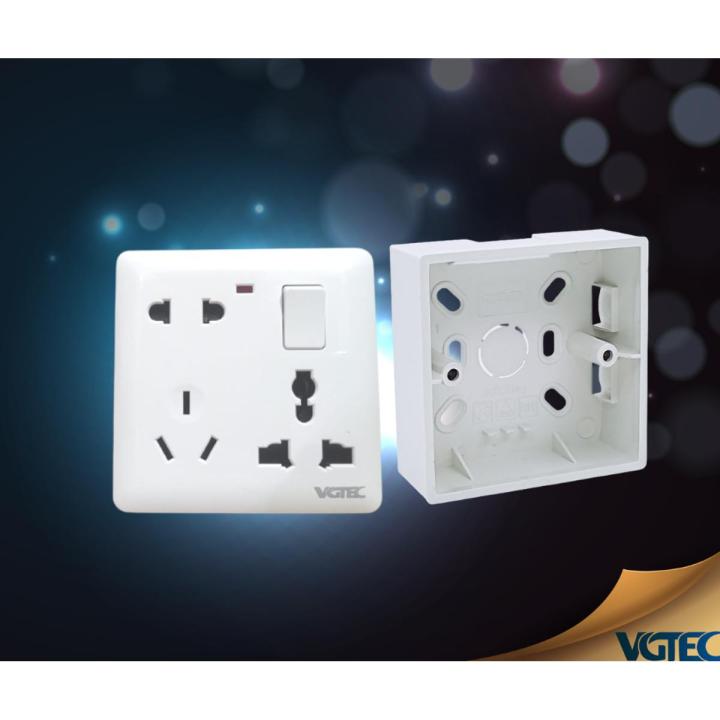Combo- 6 Pin MF Socket with Switch & Switch Box | Daraz.com.bd
