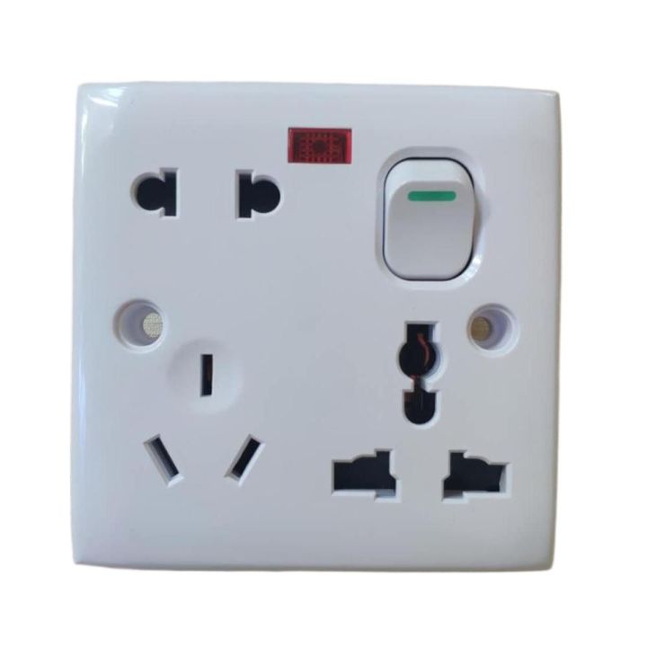 13A 8 Pin Multi Function Universal Socket made with poly carbonate ...