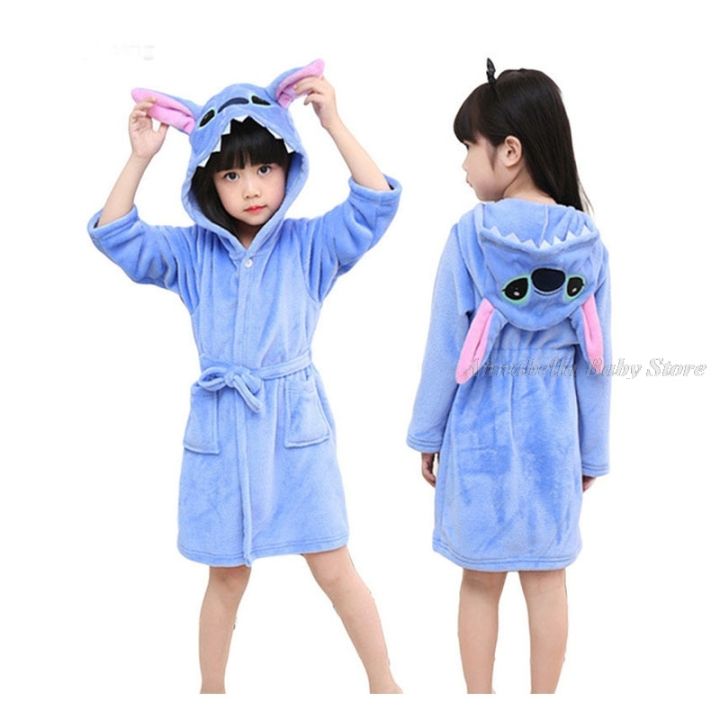 Kigurumi Robes Animal Cartoon Baby Kids Pajamas for Girls Bathrobe Warm ...
