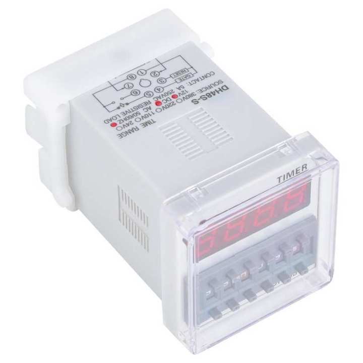 DH48S-S 12V/24V/380V ProgrammableDelay Relay Timer 0.1S-99H 8-Pin ...