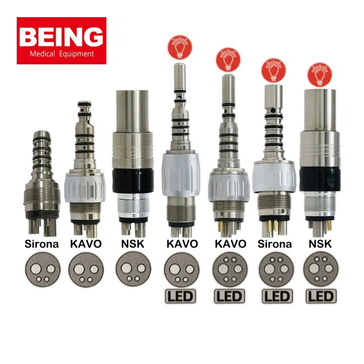 Being Dental Coupling 4Holes LED Coupler 6Pin 6Holes For KAVO NSK ...